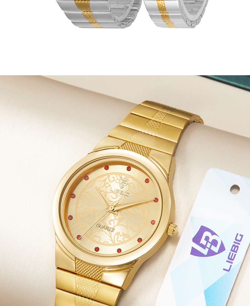 LIEBIG Quartz Watch Stainless Steel Couple Watch 30M Waterproof ...