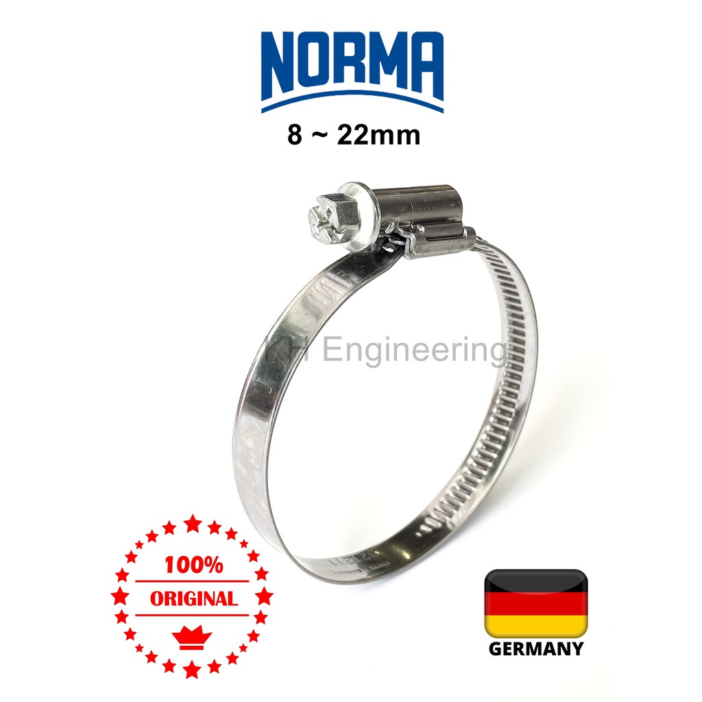 NORMA TORRO Germany Hose Clamp Clip Paip Air Radiator 8 12 10 16 12 20 ...