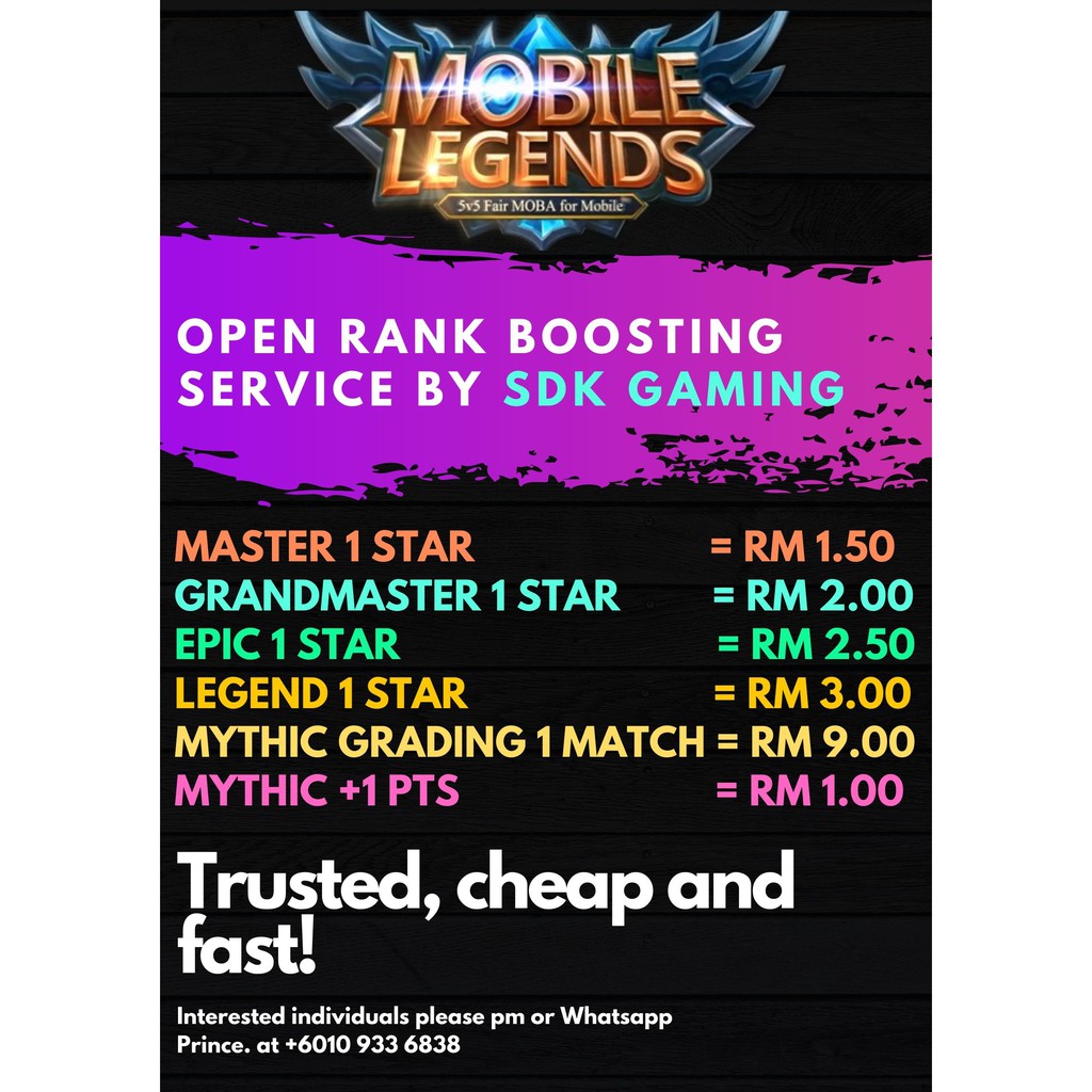 Jasa Joki Rank ML | Rank Boosting Service | Mobile Legends: Bang Bang ...