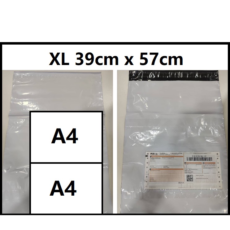 🔥 39cm x 57cm 50pcs Courier Flyer Bag With Consignment Pocket Parcel ...