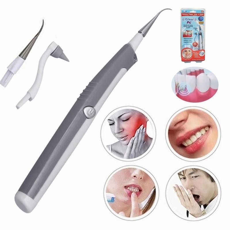 Electric Ultrasonic Sonic Pic Tooth Stain Eraser Plaque Remover Dental ...
