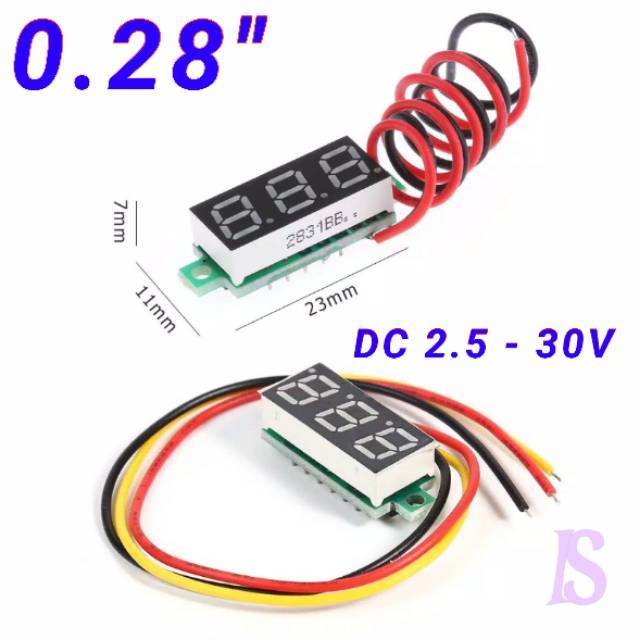 7-segment LCD digital mini Voltmeter | Shopee Malaysia