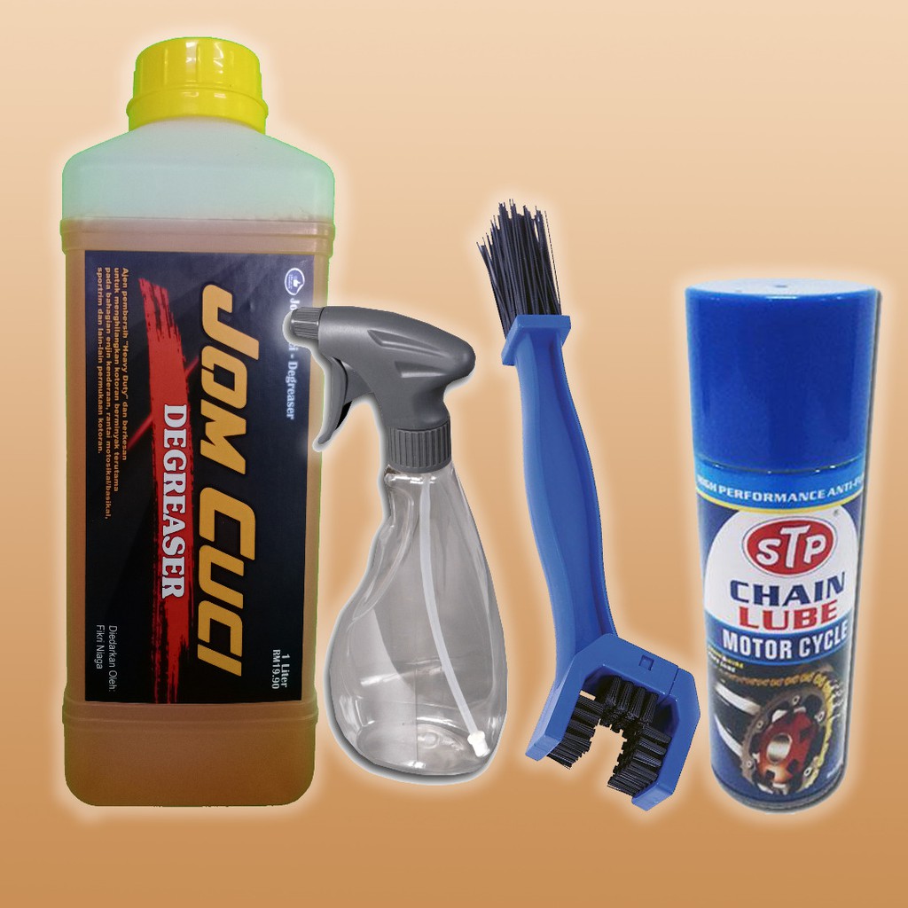 #16 : Set Pencuci Rantai Motosikal / Chain Cleaner Package (Degreaser 1 ...