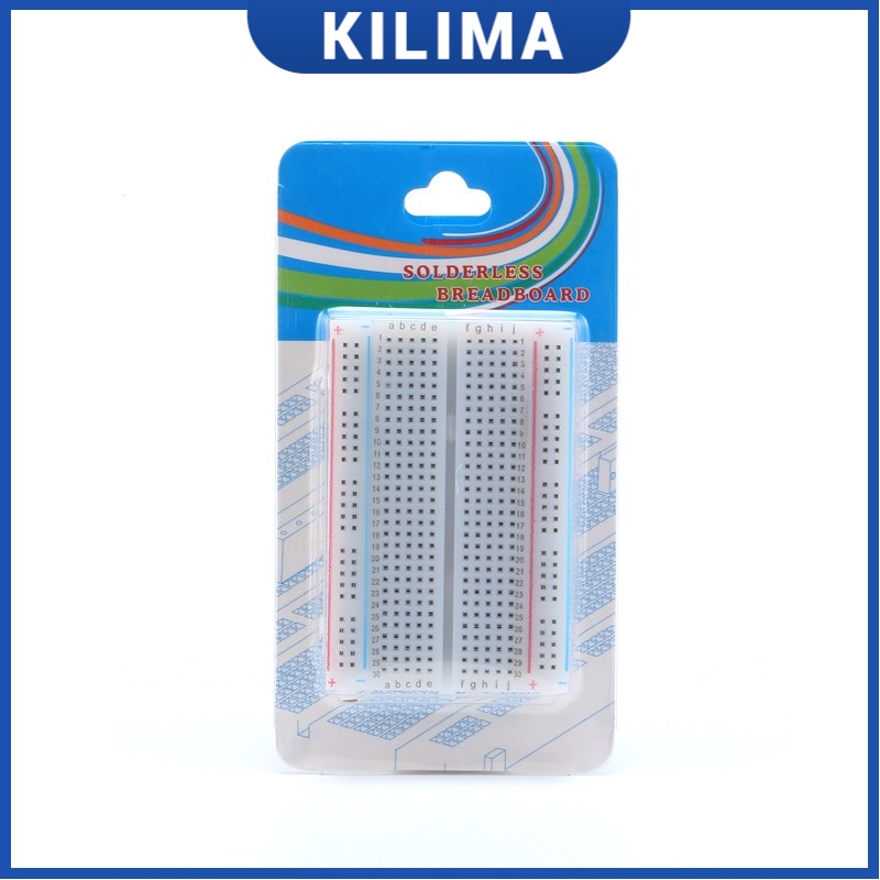 400 Holes Points Solderless 8.5CM X 5.5CM PCB Breadboard Mini Universal ...