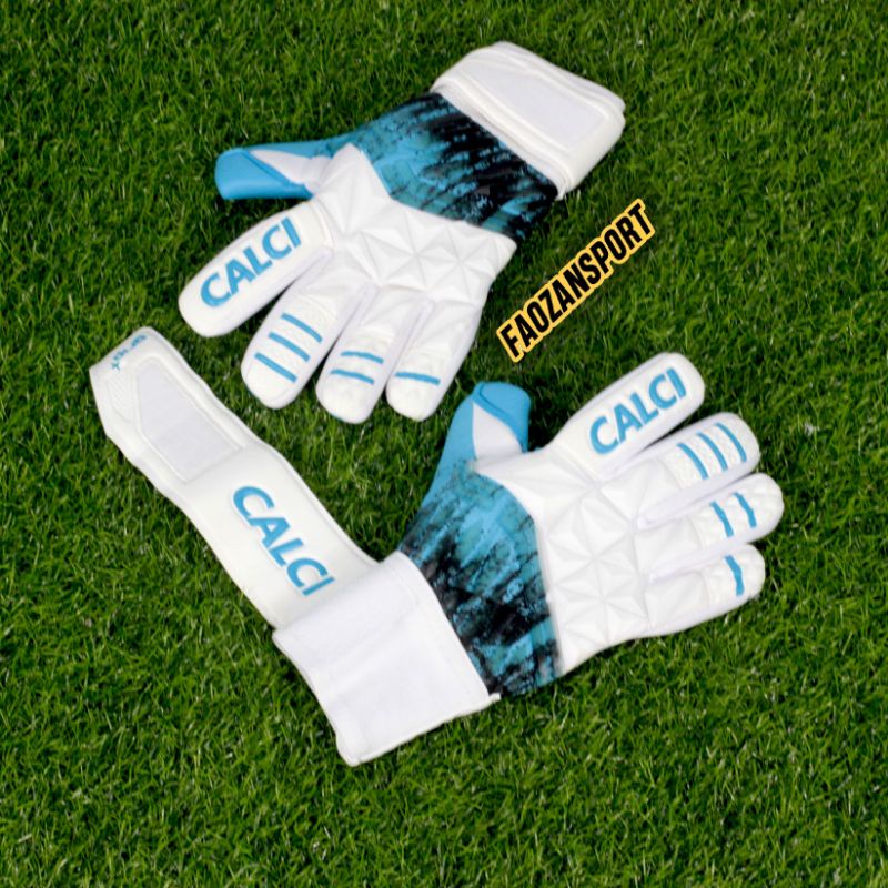 Original Glove Calci Illustro Ultima White Blue Goalkeeper Gloves ...