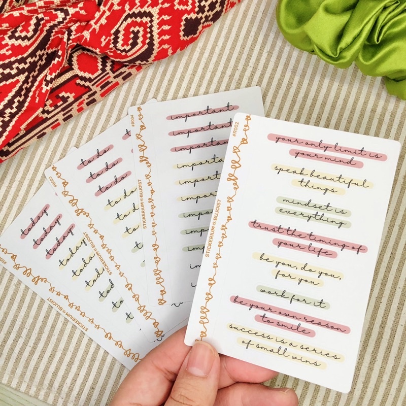 Highlighted Quotes and Wordings Sticker | Planner and Journal Stickers ...