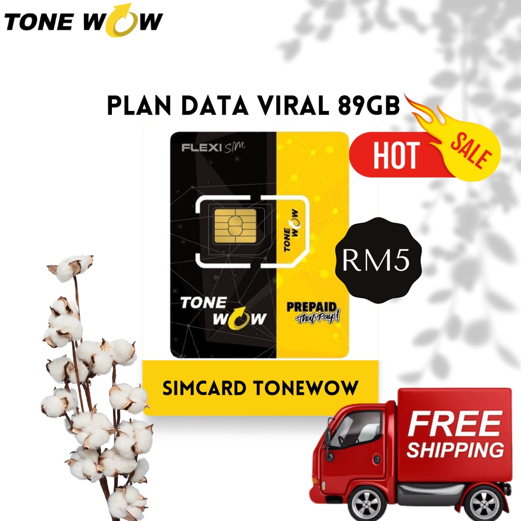SIMKAD TONE WOW PLAN DATA VIRAL TOPUP RM50 89gb & Unlimited Call ...