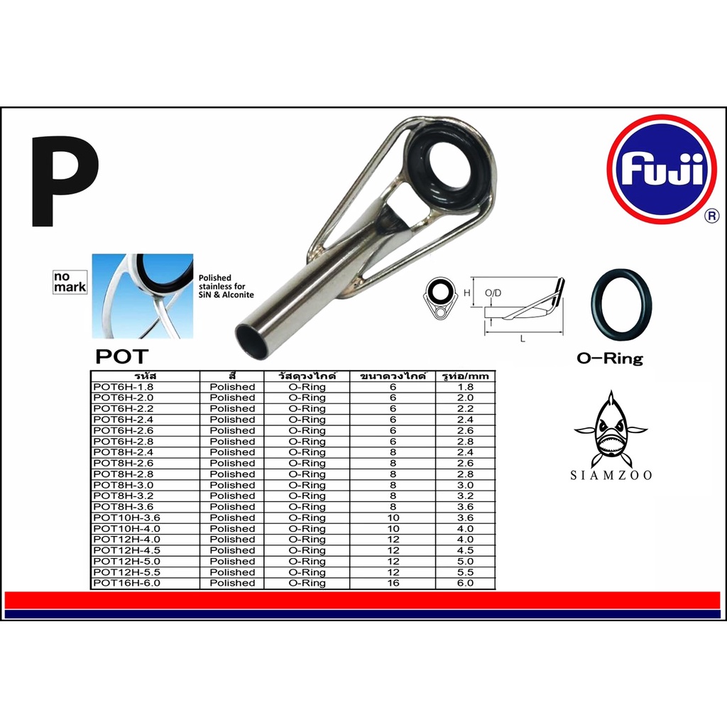 Guide Tip FUJI FUJI F-POT For Fishing Rod Tip Japan Work. | Shopee Malaysia