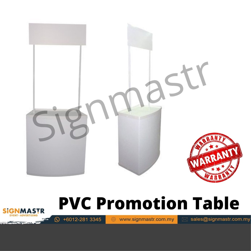Adjustable/ Ready Stock!!!!🔥🔥🔥 PVC Promotion Table/ Promotion Table ...
