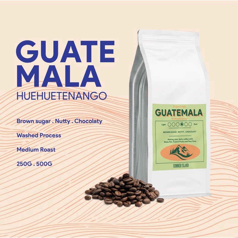 GUATEMALA HUEHUETENANGO 200G / 500G / 1KG Roasted Coffee Beans 100% Arabica Kopi Biji / 咖啡豆 ...