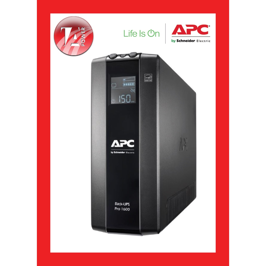 [PRE ORDER] APC BR1600MI Back UPS Pro BR 1600VA, 8 Outlets, AVR, LCD ...