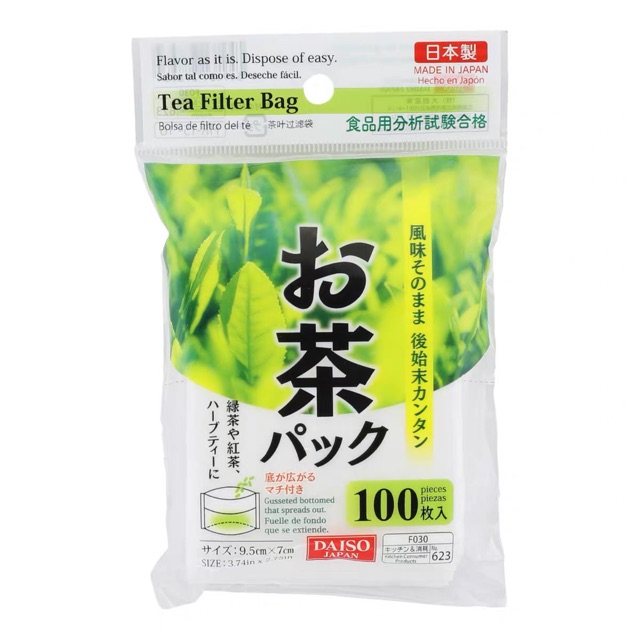 Daiso Teabag Tea Filter Bag 92pcs Daiso Quality Offer | Shopee Malaysia