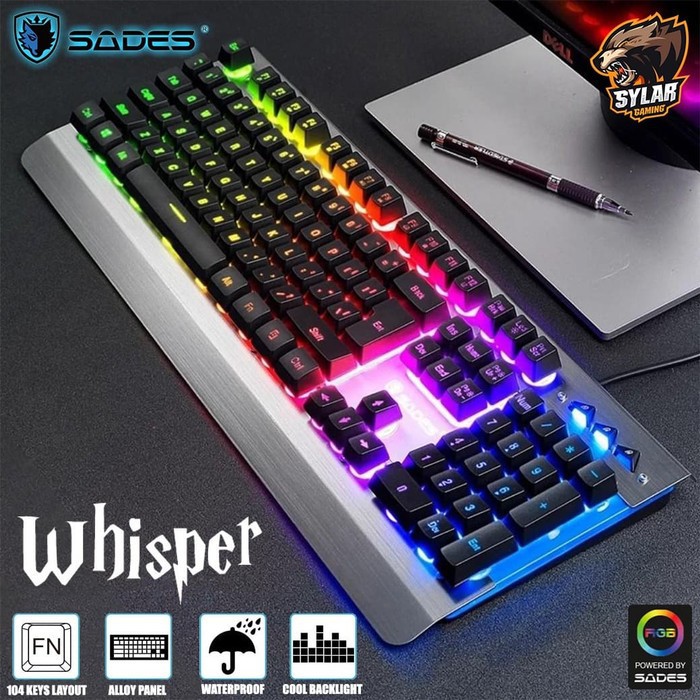 Sades Whisper Fullsize Gaming Keyboard | Shopee Malaysia