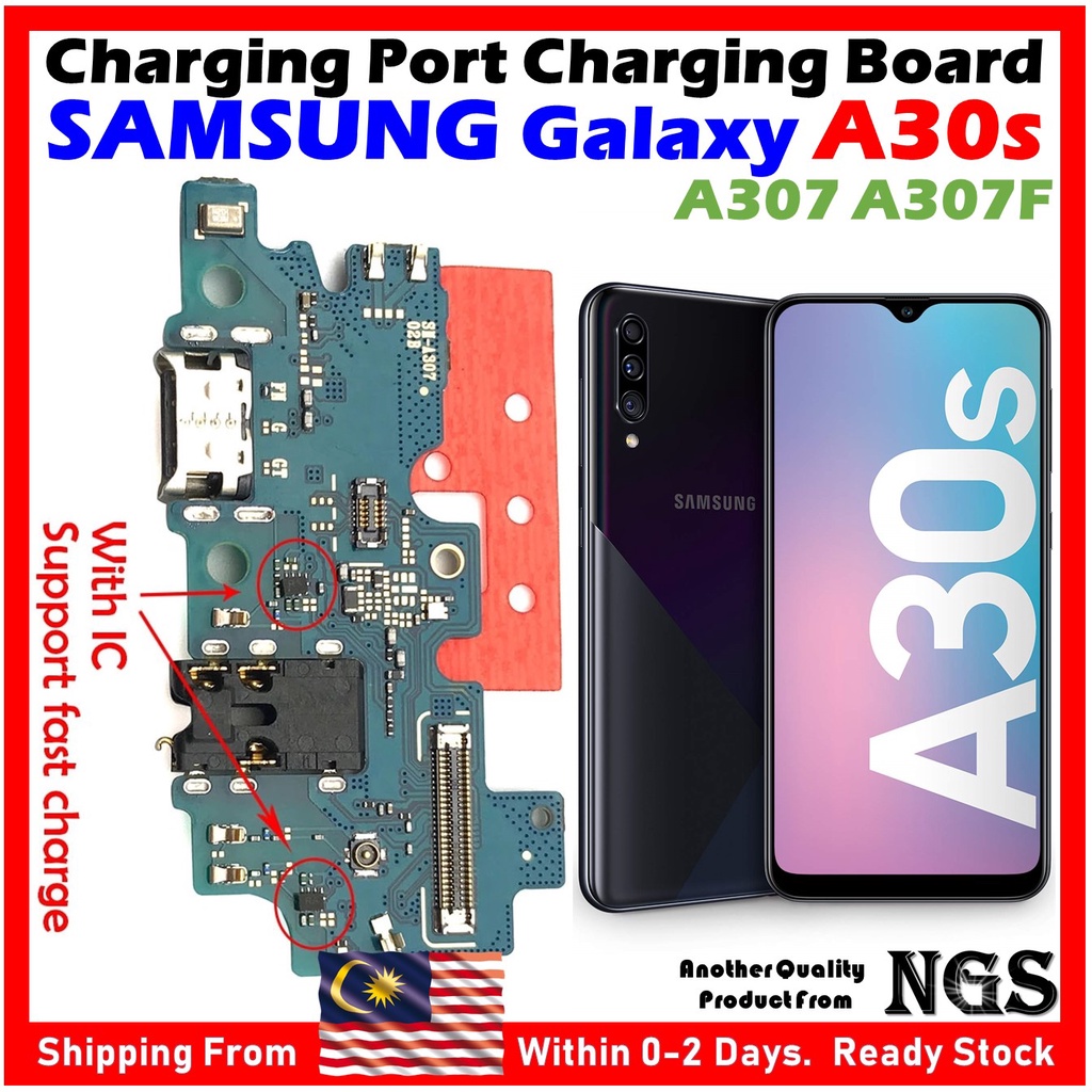ORl NGS Brand Charging Port Charging Board with Earphone Jack Compatible For SAMSUNG Galaxy A30s ...