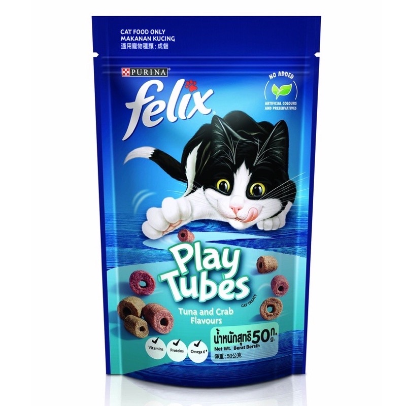 [Exp:18/7/2023] FELIX Play Tubes Chicken & Liver / Tuna & Crab 50g ...