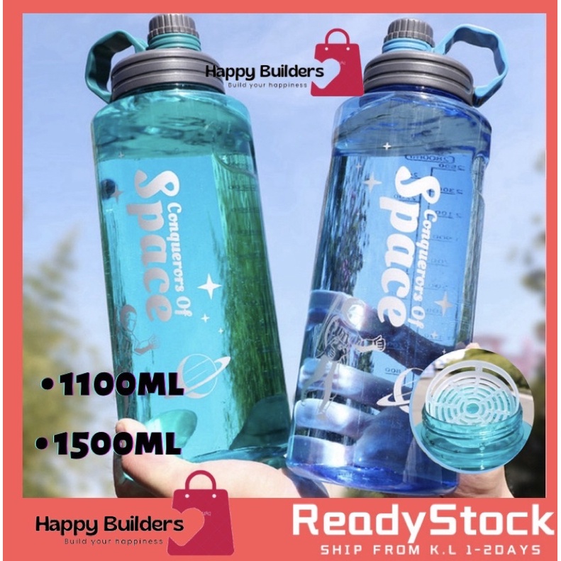 Large Capacity Water Bottle with Hander strap Botol Air Besar Sport ...
