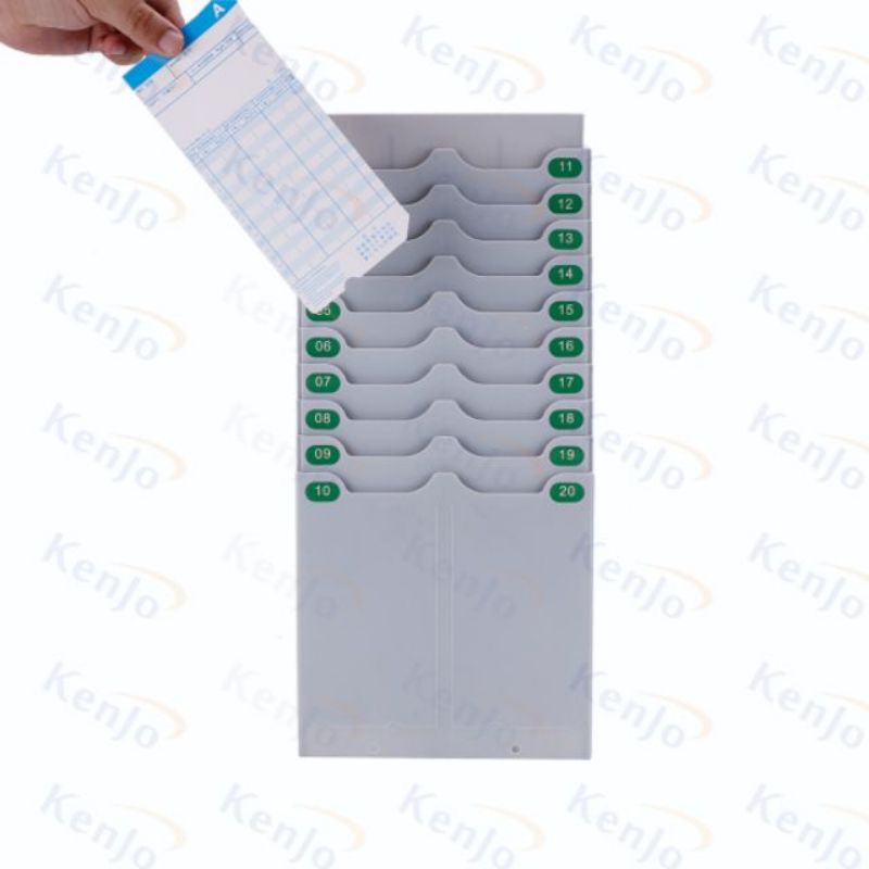 10 Slot Punch Card Rack / Punch Card Holder / Time Recorder Rack 10 ...