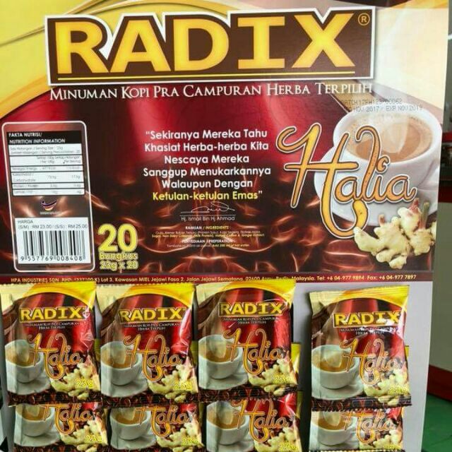 💯 Original Kopi Radix Halia 💯 | Shopee Malaysia