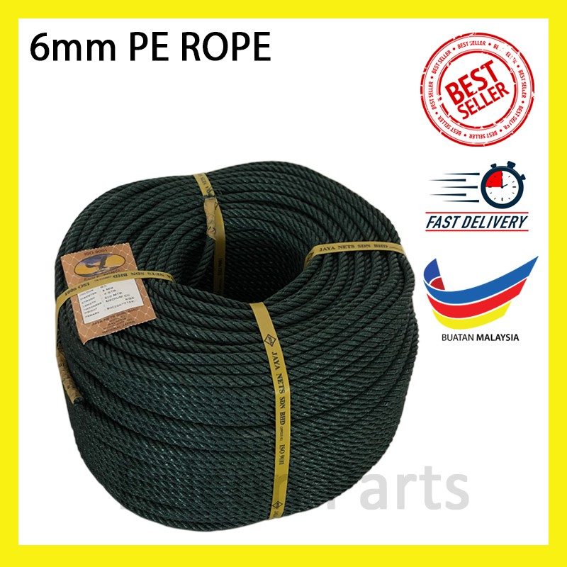 JAYA 6mm PE Rope (Polyethylene) | Shopee Malaysia