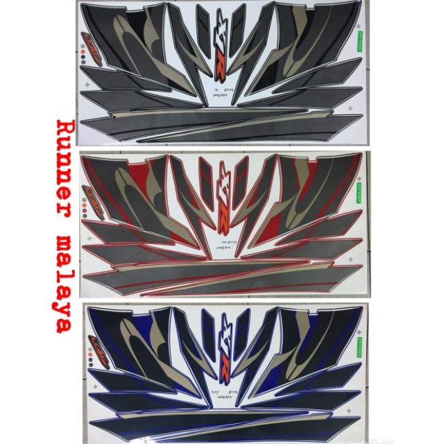 STRIPE YAMAHA X1R 135 GRED THAI STICKER MODEL R 2007 [READY STOCK ...
