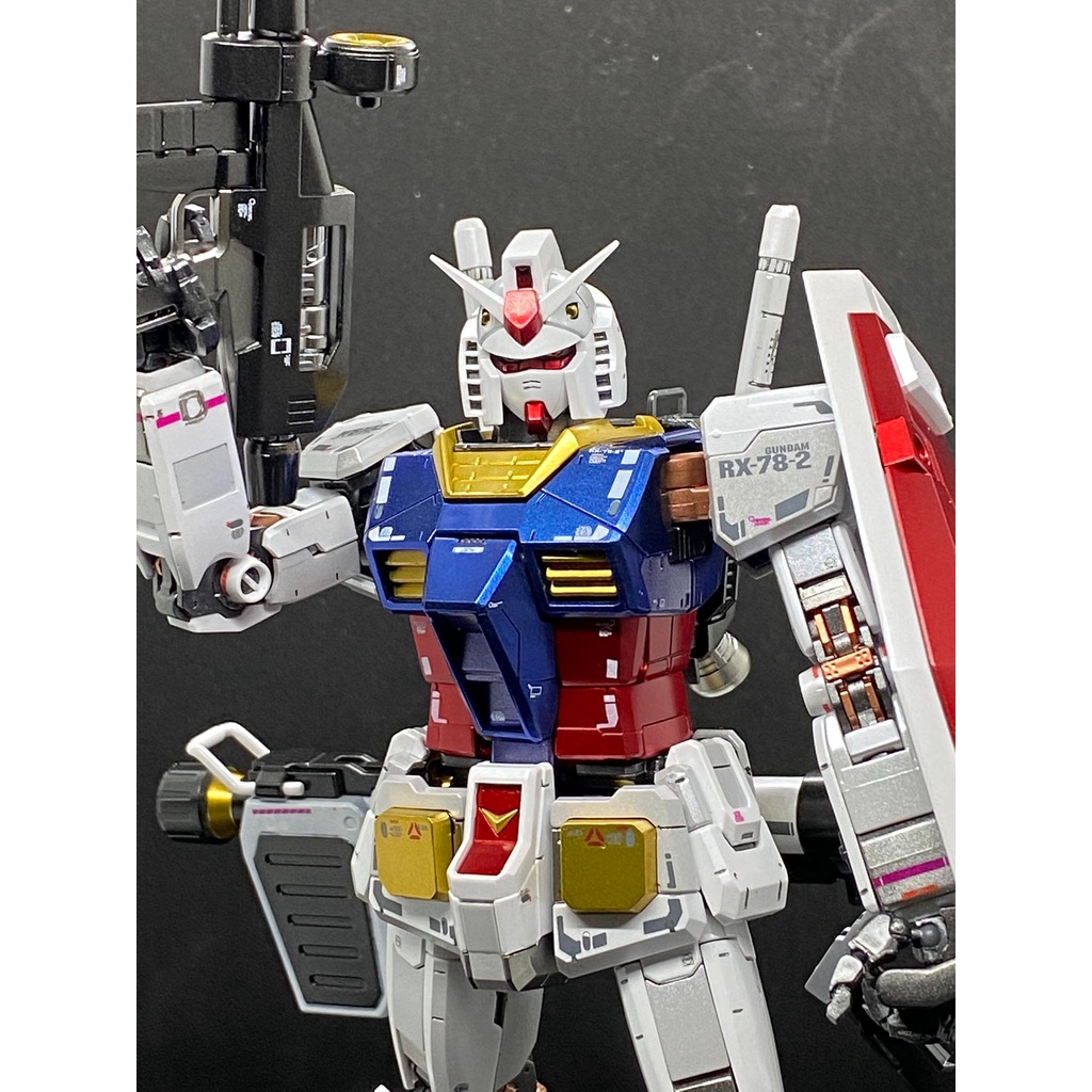 (PORM600) MG RX-78-2 Gundam 3.0 (Fully Repaint Titanium) | Shopee Malaysia