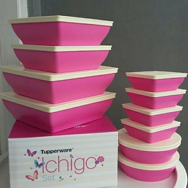 Ichigo Complete Set Tupperware - Tupperware Food Container | Shopee ...