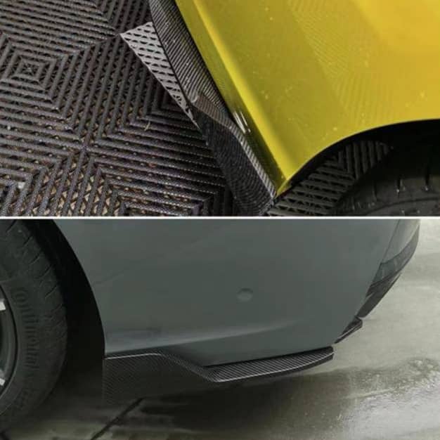 New Universal Rear Bumper Lip Diffuser Winglet Wings Anti-crash ...