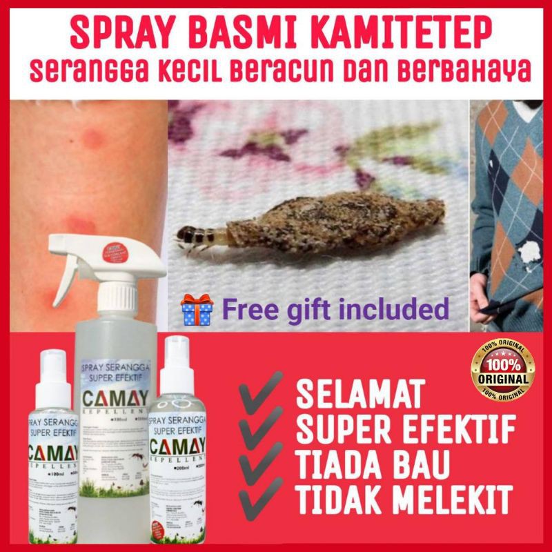 [READY STOCK] CAMAY REPELLENT SPRAY HAPUS KAMITETEP SI PEMAKAN KAIN DAN ...