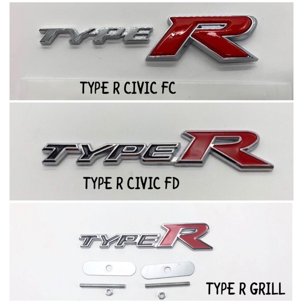 TYPE R CIVIC FC TYPE R EMBLEM TYPE R GRILL HONDA CIVIC TYPE R CIVIC FD ...