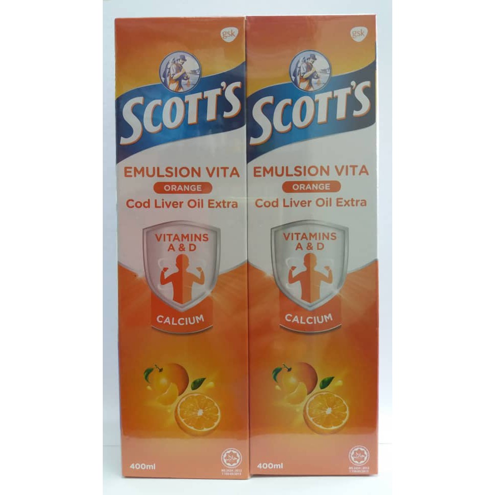 Scott's Emulsion Orange (2x400ml) | Shopee Malaysia