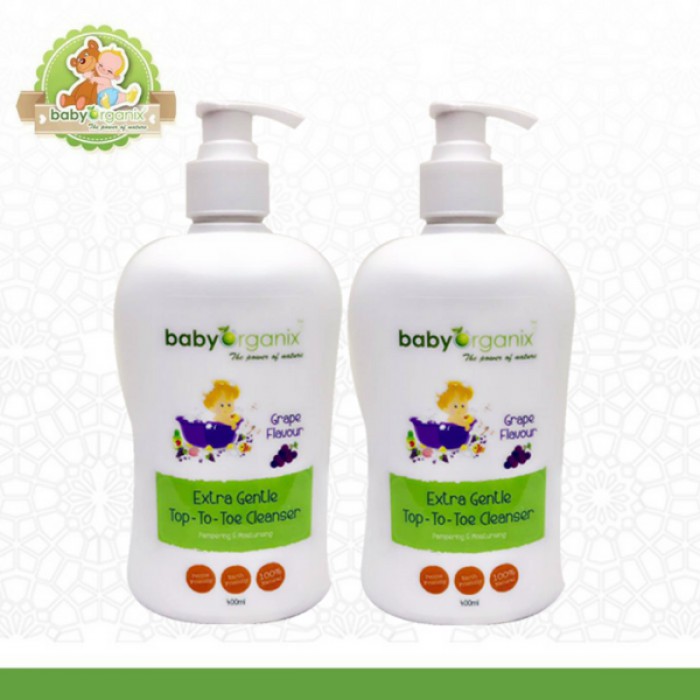 Baby Organix Extra Gentle Top To Toe - Grape (Twin Pack) | Shopee Malaysia