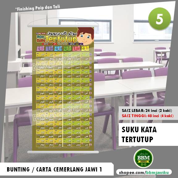 Banner Bunting Cemerlang Jawi - BBM Jawiku Banner Jawi Carta Jawi ...