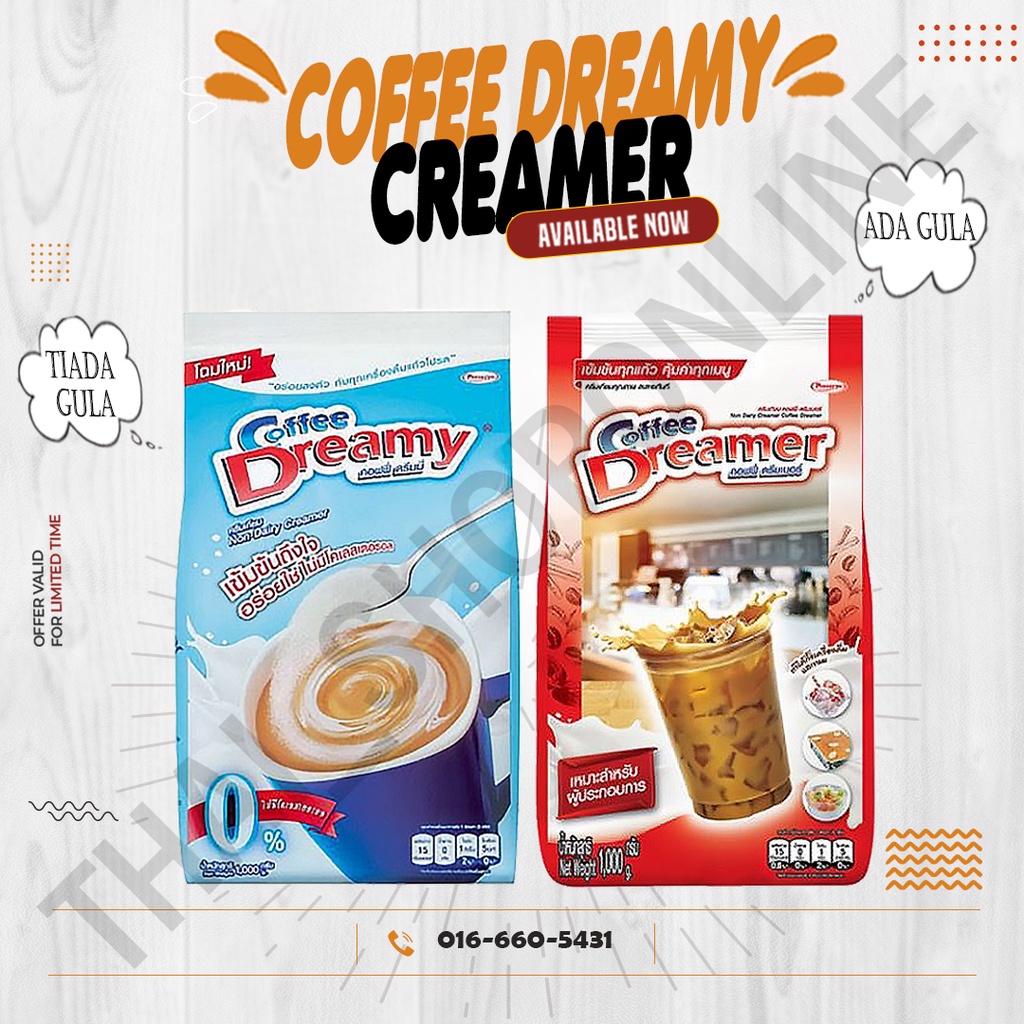 Coffee Dreamy Creamer Powder Red Daily 1000gram | Shopee Malaysia