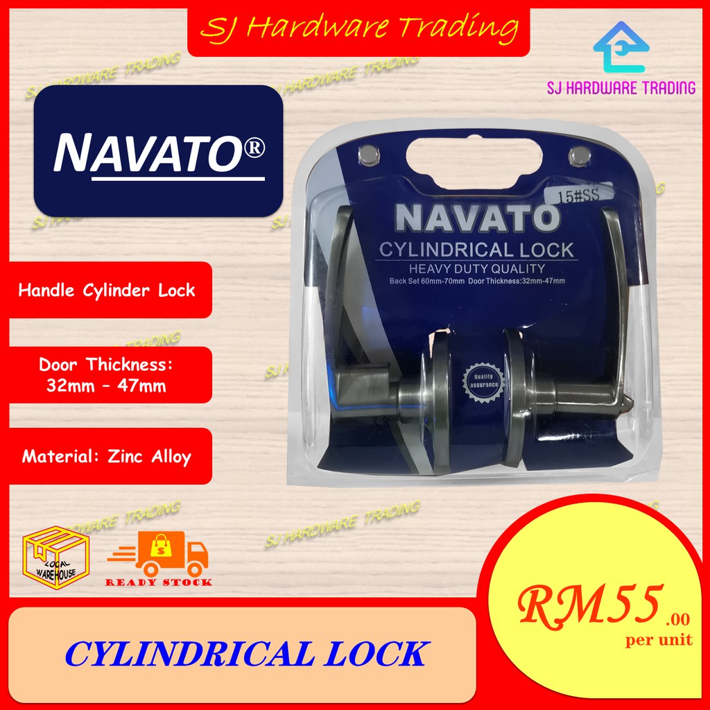 NAVATO Handle Cylindrical Lock | Shopee Malaysia