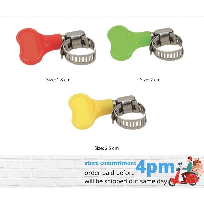 MR DIY Adjustable Screw Multi-size Hose Clamp (6pcs) | Shopee Malaysia