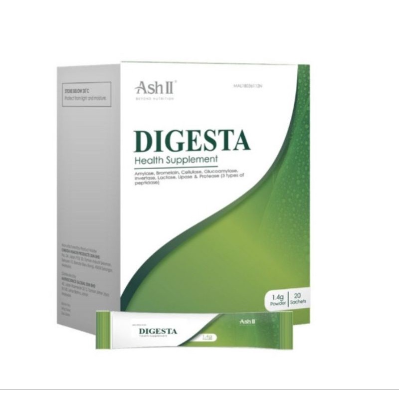 ASH II DIGESTA for Digestive Health (1.4g x 20 sachets)Exp04/2025 ...