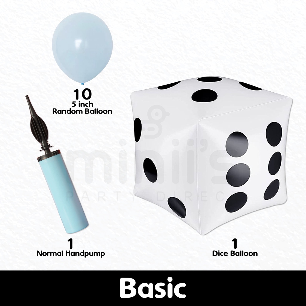 Miniis Inflatable Dice Tiktok Game Dice Fun Large Set 30cm Plastic Dice ...