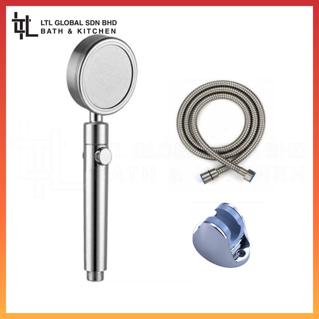 CORRO Bathroom Shower Hand Hand Shower With Holder & Flexible Hose ...