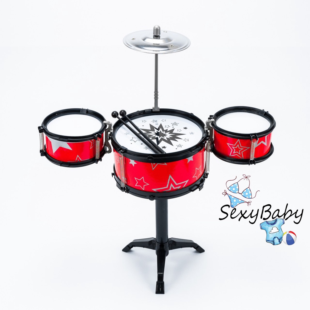 Jazz Drum Kids Rock Kids Cartoon Manual Drum Toys Drum Set for Girls ...