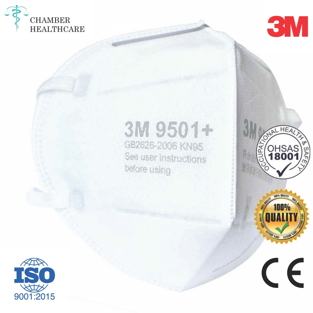 3M N95/ KN95 9501+ Respirator Ear Loop Authentic Genuine | Shopee Malaysia