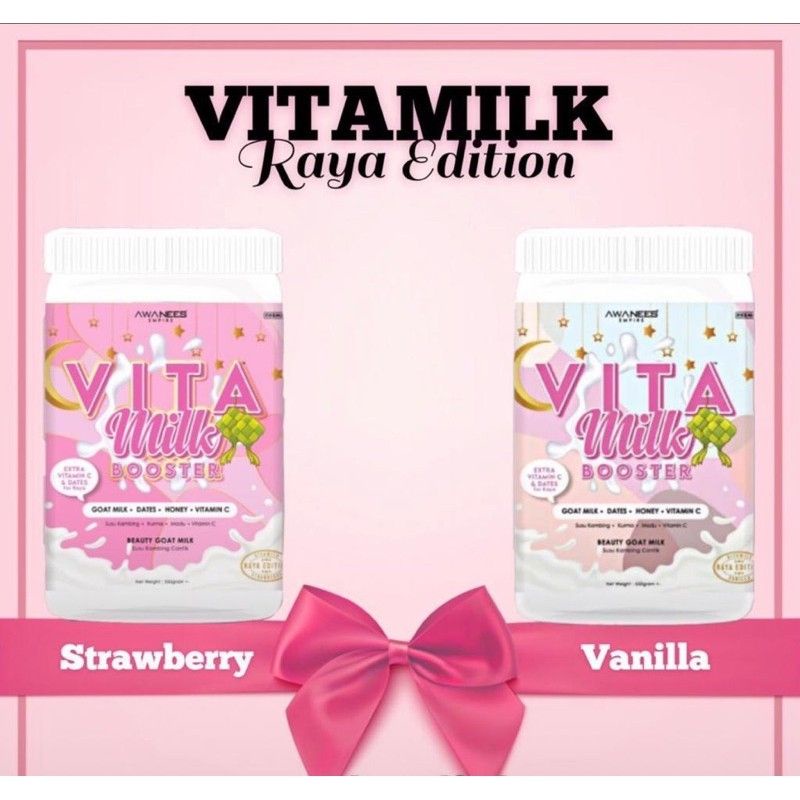 💯 ORIGINAL VITAMILK BOOSTER CHOCOLATE, STRAWBERRY, VANILLA, APPLE (FREE ...