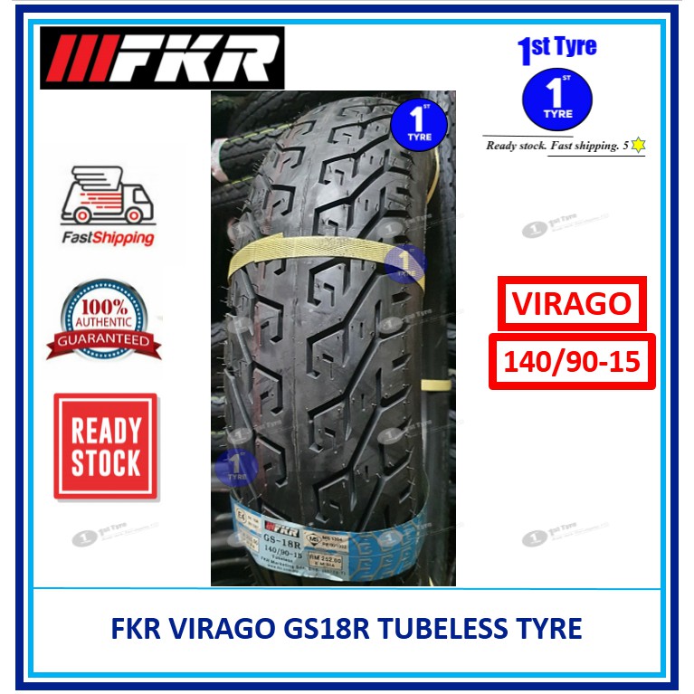 FKR MOTORCYCLE TYRE VIRAGO GS18R 140/90-15 TUBELESS (YEAR 2024 ...