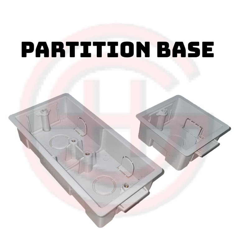PVC Partition Socket Base For Home Switch For Construction And ...