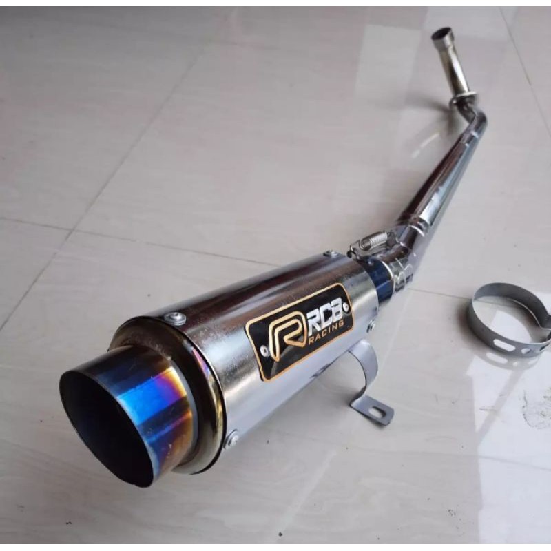 Rcb blue karisma racing Exhaust revo supra jupiter shogun vega smesh ...