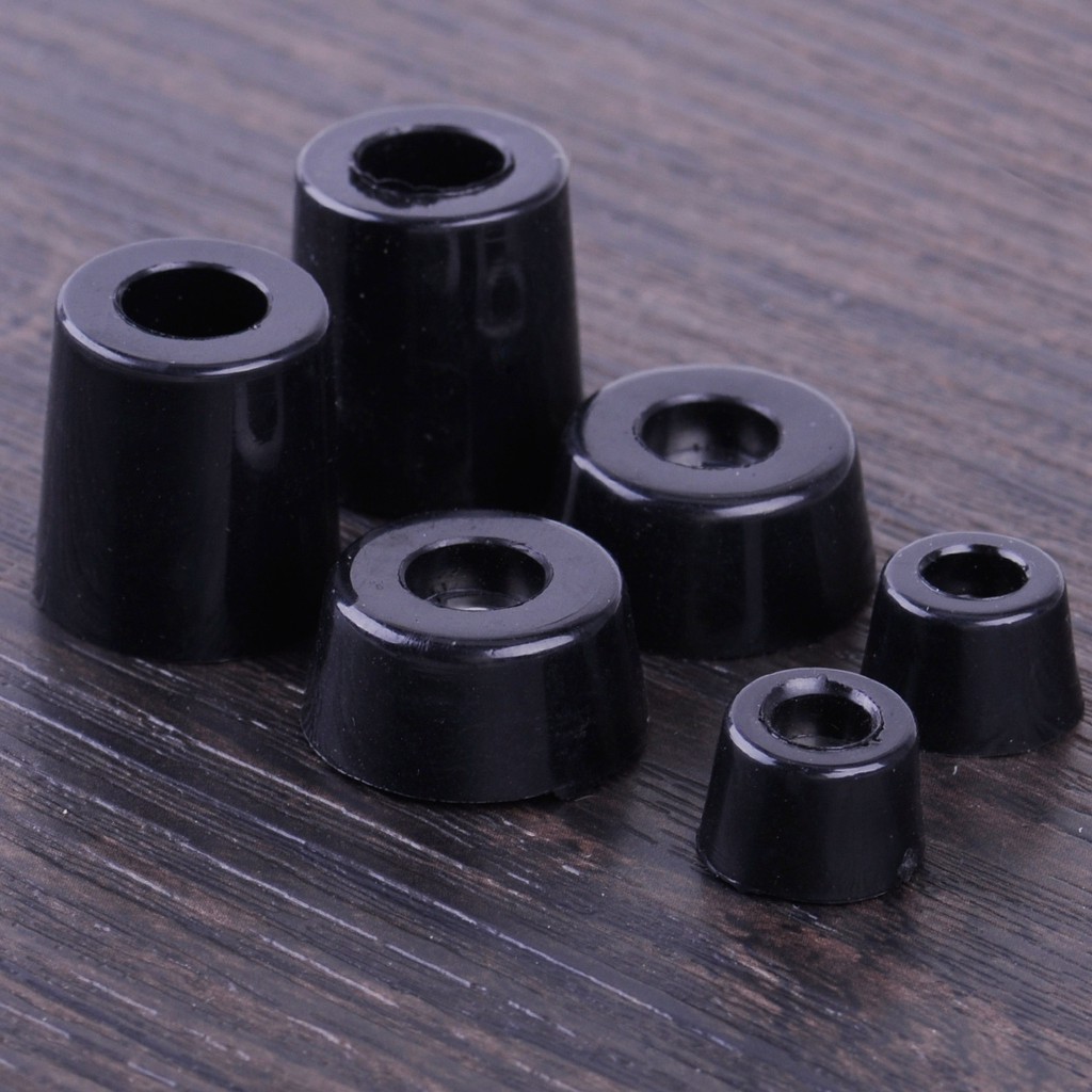 8pcs Black Furniture Chair Table Rubber Foot Pad Stand Shock Absorber ...