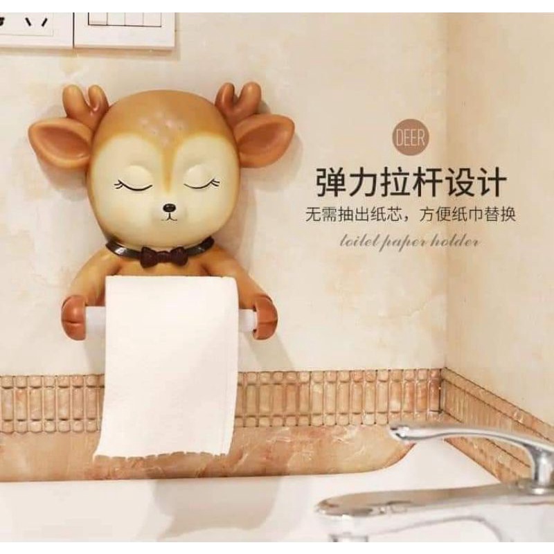 READY STOCK- INS Toilet Paper Holder Hygiene Resin Free Punch Hand ...