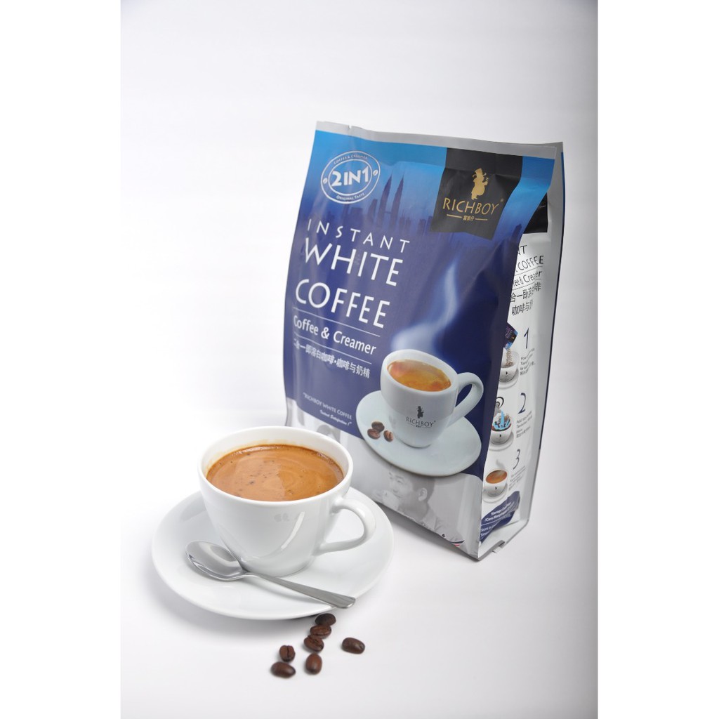 (EXP 01/09/2023) RICHBOY 2IN1 INSTANT WHITE COFFEE (30g x 15 sachet ...