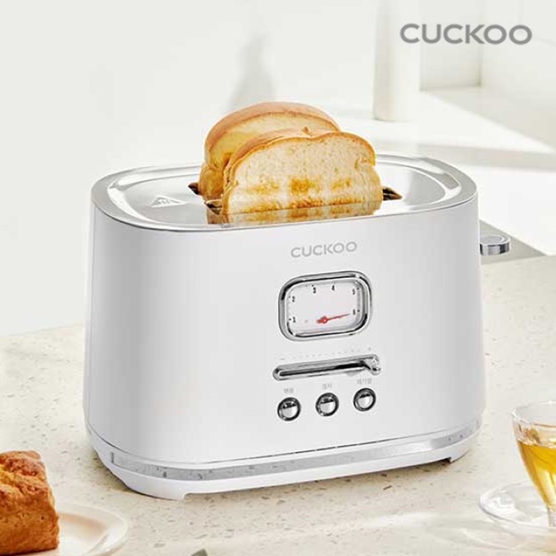 NEW CUCKOO Toaster Retro Style Matte Design White/Black | Shopee Malaysia