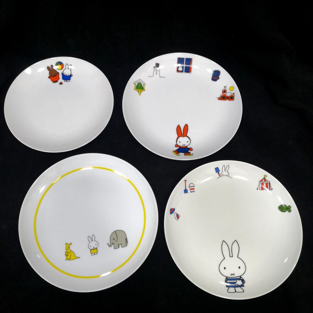 4 X Original Lawson Miffy collectible plate set | Shopee Malaysia