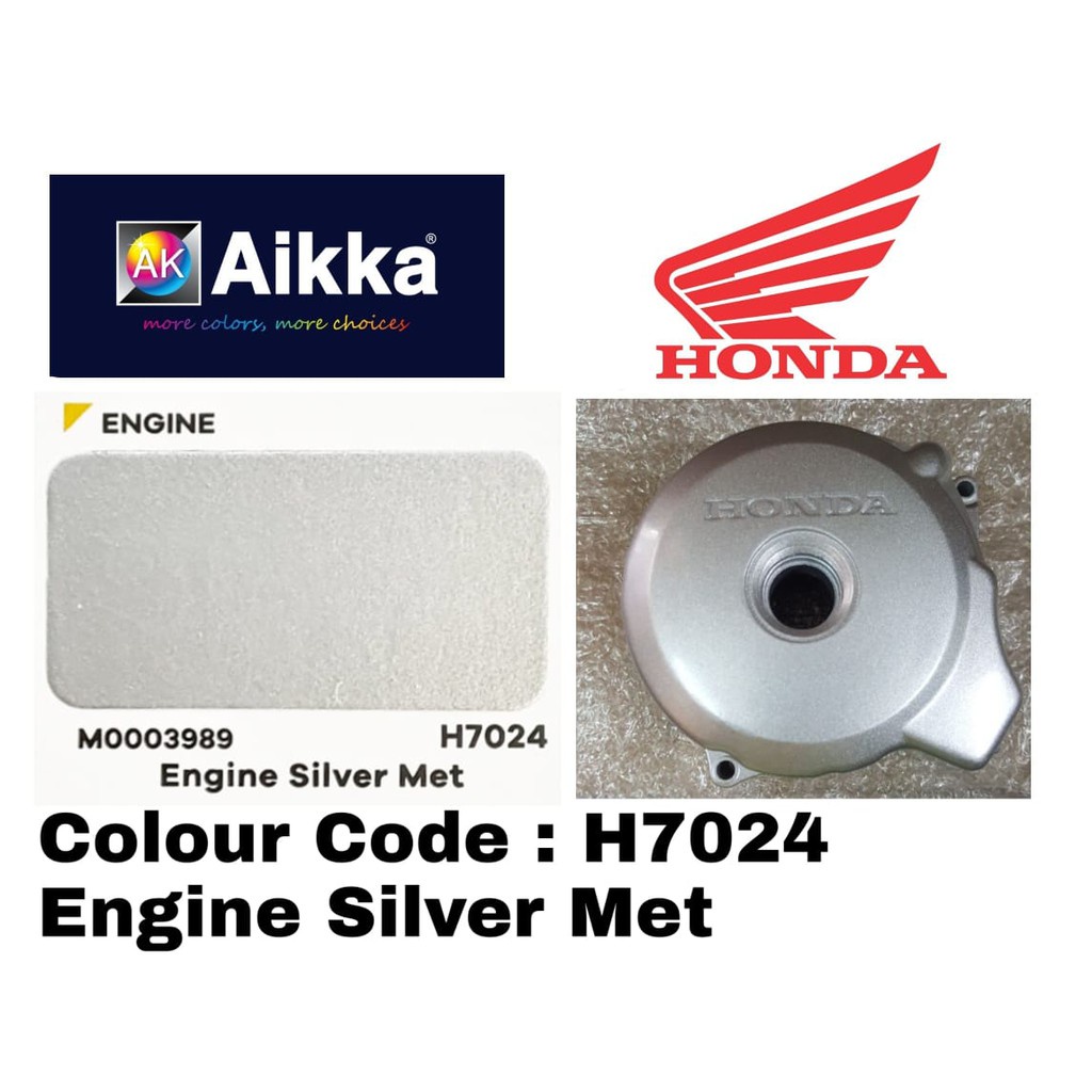 [Honda EX5 Engine Cover Silver H7024] 2K Paint Aikka DIY Cat Aerosol ...
